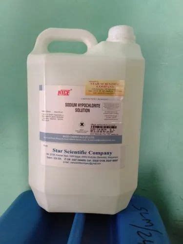 Sodium Hypochlorite 5 5ltr Liquid At Rs 350 Unit In Salem Id