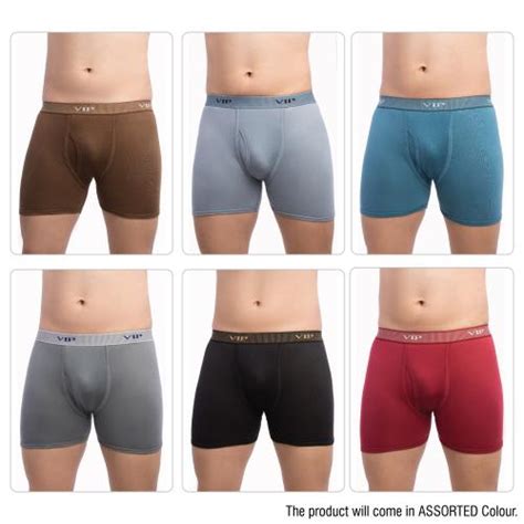 Buy Vip Mens Assorted Fresh Plain Pack Of 6 Trunk Online At Best