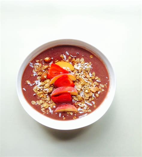 Acai Berry Smoothie Bowl Recipe Peaches To Pearls