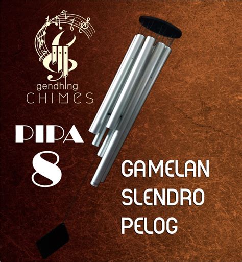 Jual Lonceng Angin Nada Gamelan Jawa Slendro Pelog Windchimes Pipa 8 Di