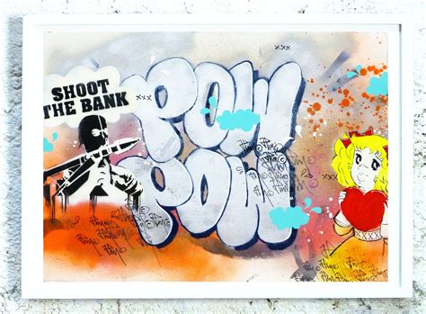 Pow Street Art X Candy Love By Jp Malot 2011 Work On Paper Acrylic Watercolor On Paper