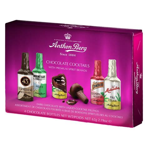 Anthon Berg Chocolate Cocktail Liqueurs 4 Pieces 62g
