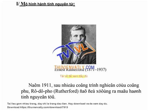[ppt] Mẫu Nguyên Tử Bo Thư Viện Vật Lý