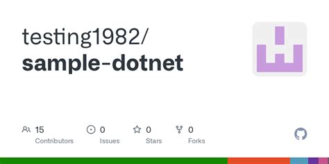 Github Testing1982sample Dotnet