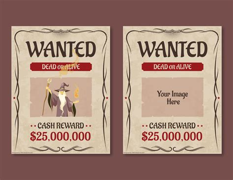 Wizard Wanted Poster Template Wordlayouts