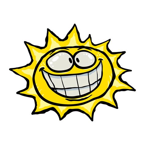 Ilustraci N De Dibujos Animados De Vectores De Un Sol Sonriente The