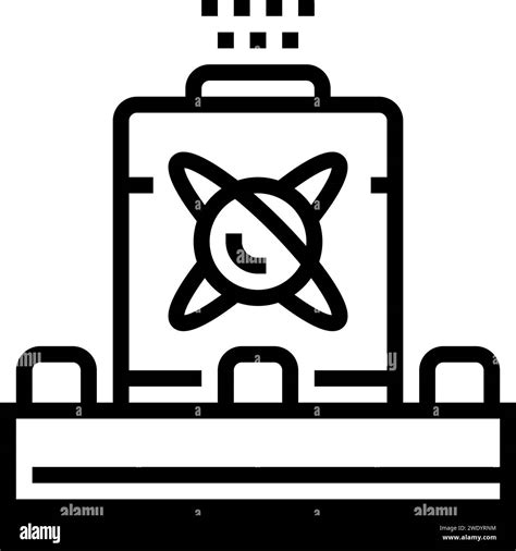 Sensor Quantum Technology Line Icon Vector Illustration Stock Vector