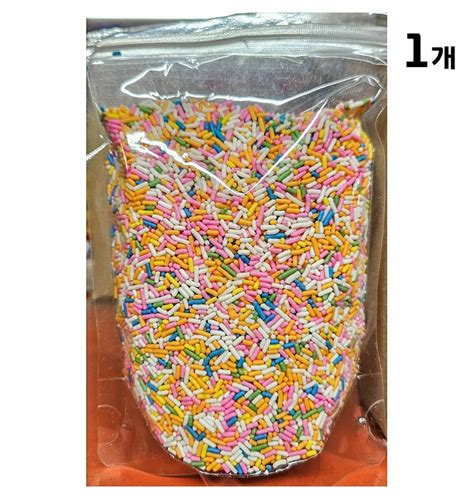 레인보우스프링클원형 300g 제빵재료 여러색상스프링클 티몬