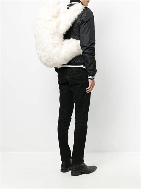 Lyst Dolce Gabbana Polar Bear Backpack In White For Men