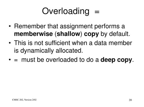 Ppt Operator Overloading Powerpoint Presentation Free Download Id4805253