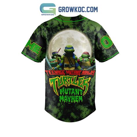Teenage Mutant Ninja Turtles Mutant Mayhem Personalized Baseball Jersey