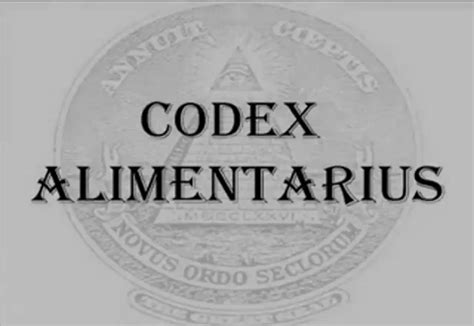 Codex Alimentarius Lecture By Ian R Crane October 2007 St Johns