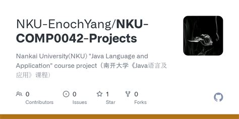 Github Nku Enochyang Nku Comp Projects Nankai University Nku