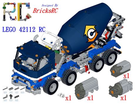 Instructions Motorize Lego 42112 Cement Mixer