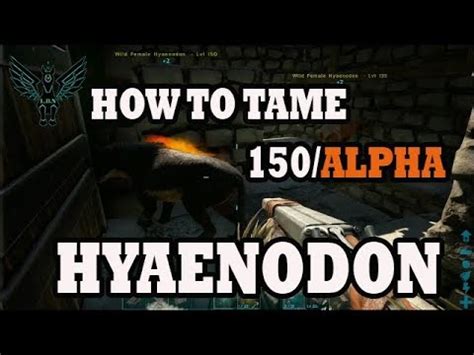 Ark Alpha Hyaenodon Taming Made Easy YouTube