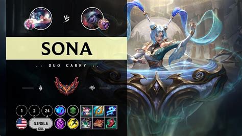 Sona Carry Vs Tristana Na Grandmaster Patch 149 Youtube