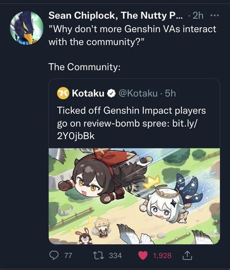 Man Even Dilucs English Va Is Going In On How Wack This Community Is Right Now Rgenshin