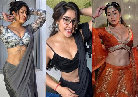 Sofia Ansari Looks Sizzling And Gorgeous In Saree See Photos सोफिया अंसारी के सामने उर्फी