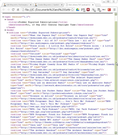 How To Import Opml Playlist Into Juice Nick Litten Ibm I As400 Iseries Software Developer