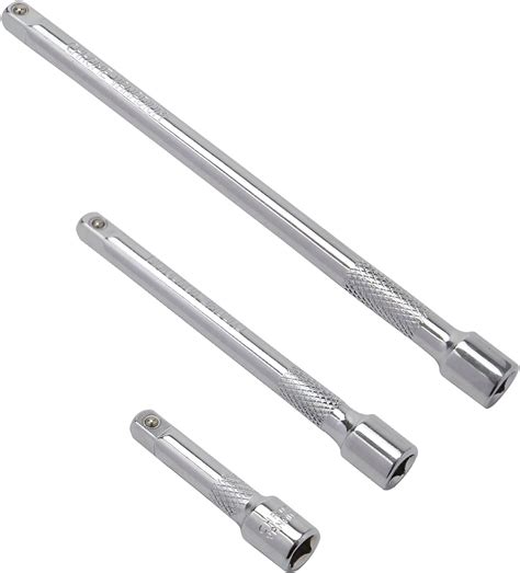Dakcos 3 Pieces Extension Bar Set 3 8 Inch Drive Socket Extension Chrome Vanadium Steel Bigamart