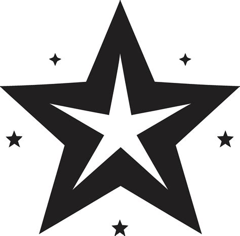 Stellar Design Star Vector Illustration Navigating Nightscapes