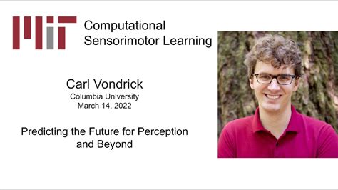 csl seminar carl vondrick predicting the future for perception and