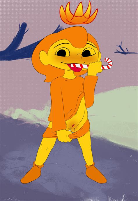 Rule 34 A Christmas Carol Blonde Hair Blush Candy Cane Christmas