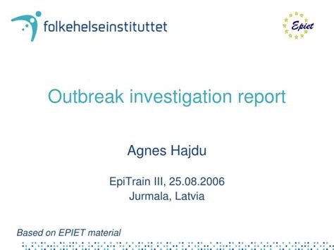 Ppt Outbreak Investigation Report Powerpoint Presentation Free