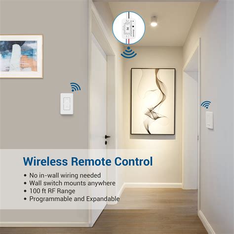Dewenwils Wireless Remote Control Light Switch And Receiver 110v 120v