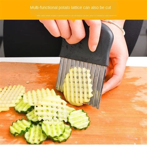 Cortador De Batatas Fritas Francesas De Aço Inoxid Grandado