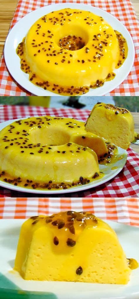 PUDIM DE MARACUJÁ QUE NÃO VAI AO FORNO SUPER FÁCIL E RÁPIDO É