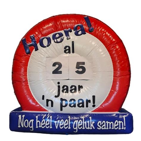Groot Verkeersbord Huwelijk Jubileum Van Tuijl Verhuur