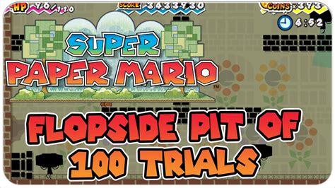 Super Paper Mario Bonus Flopside Pit Of Trials YouTube