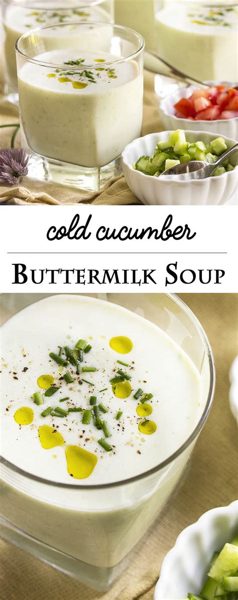 Cold Cucumber Buttermilk Soup Just A Little Bit Of Bacon