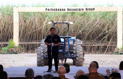 Menteri BUMN Revitalisasi Industri Gula Nasional Untuk Ketahanan Pangan Dan Energi