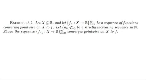Solved Exercise 32 Let X⊆r And Let Fnx→r N0∞ Be A