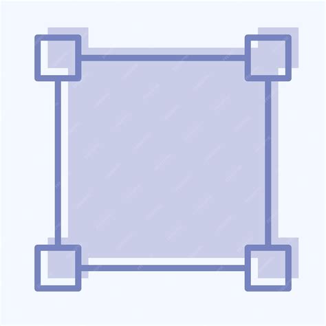 Premium Vector Icon Draw Square Related To Graphic Design Tools Symbol Two Tone Style Editable