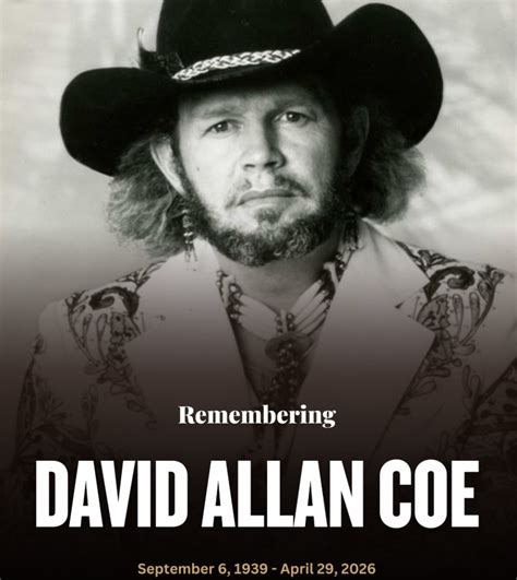 Photo Remembering David Allan Coe