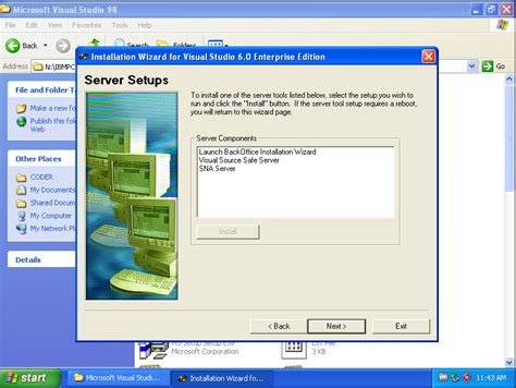 Logiciel Visual Studio 6 0 Installation Du Logiciel