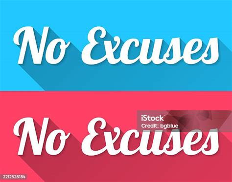 변명의 여지가 없습니다 파란색과 빨간색 배경에 긴 그림자가 있는 플랫 디자인 0명에 대한 스톡 벡터 아트 및 기타 이미지 0명 3차원 형태 격언 Istock