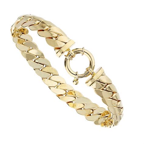 Bracciale In Oro Giallo 18 Carati A Catena Piatta Da Donna