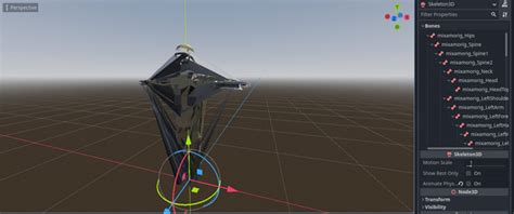 importing objects with a skeleton r godot