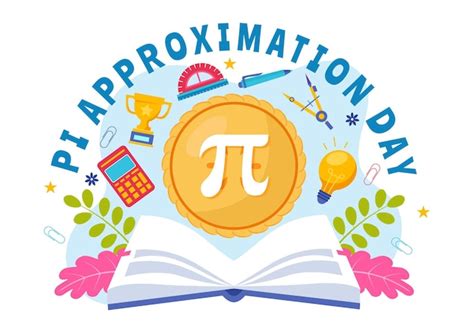 Premium Vector Pi Approximation Day Vector Illustration On July 22