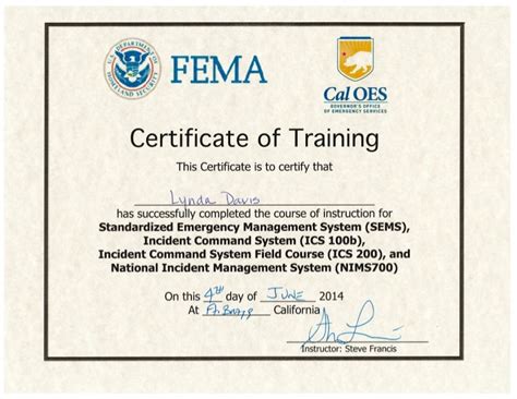 Fema Cert Is100b2