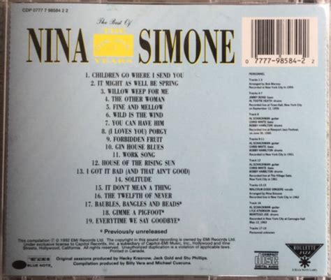 The Best Of Nina Simone The Colpix Years 1992 Nineteen Track