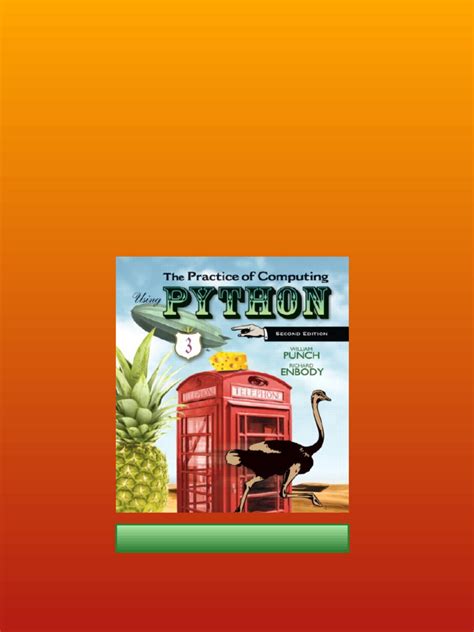 The Practice Of Computing Using Python 2nd Edition Edition William F Punch Download Pdf