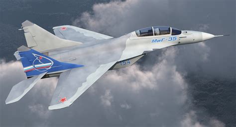 Fighter Mikoyan Mig 35 Fulcrum 3d Model Turbosquid 1255542