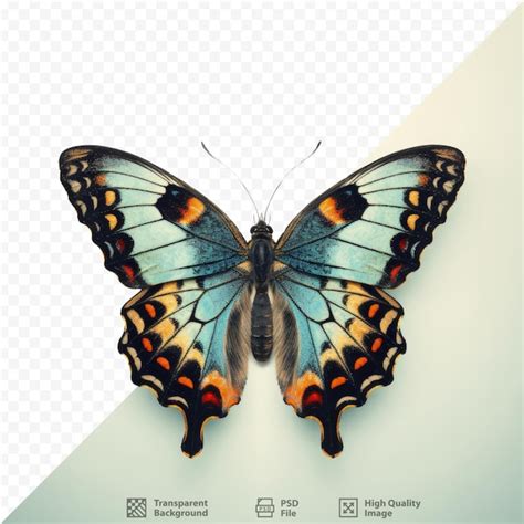 Trasfondo Transparente Mariposa Inachis Io Archivo PSD Premium