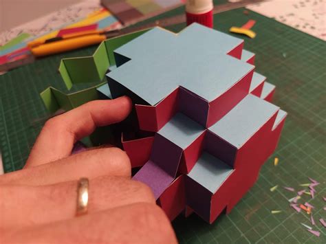 Paper Voxel Sphere 8 Steps With Pictures Instructables