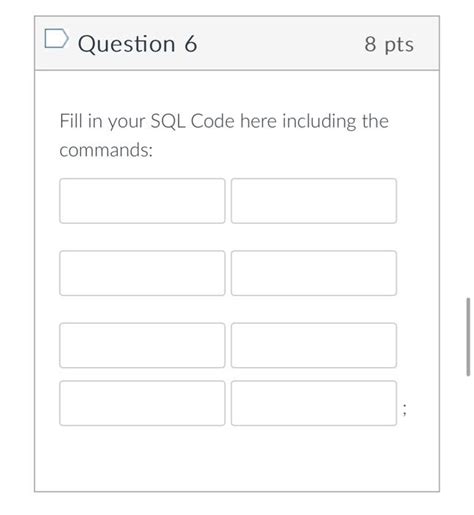 Solved Question 1 Write A Query That Shows All Fields In Chegg